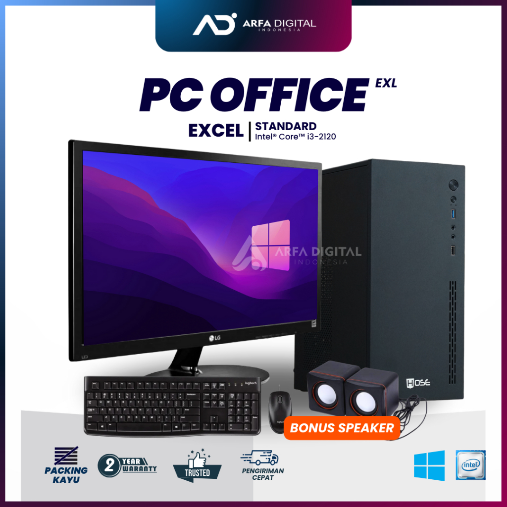 Jual Komputer Full Set Murah Intel Core i3 Ram 8GB SSD 256GB HDD 500GB ...