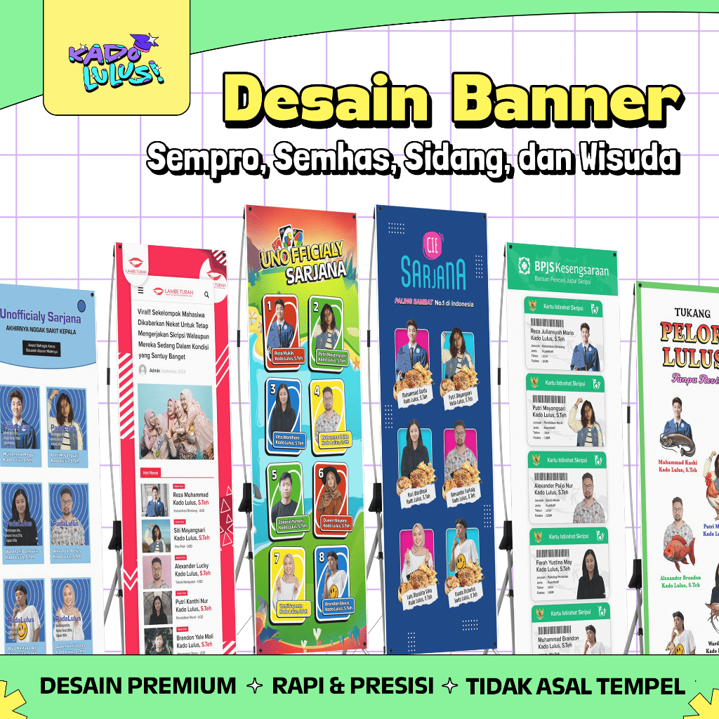Jual KADO LULUS Banner Spanduk Sidang Skripsi Wisuda Sempro Semhas ...