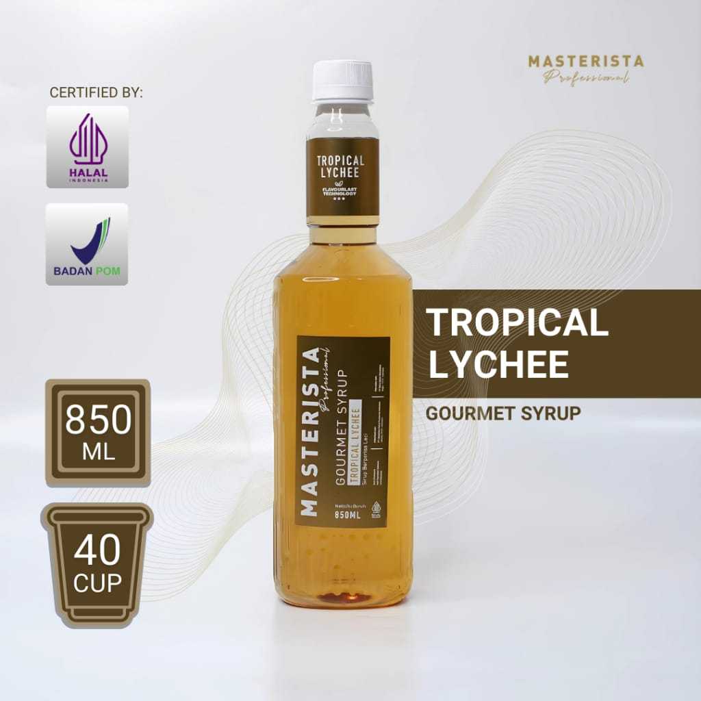 Jual Masterista Syrup Tropical Lychee Gourmet Syrup 850 ML | Shopee ...