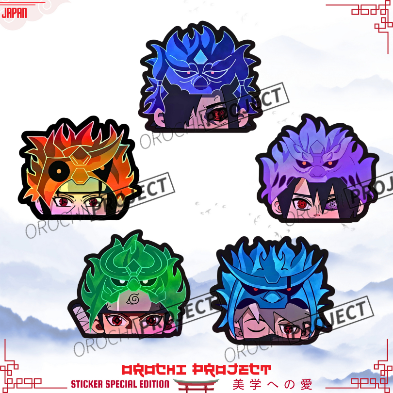 Jual Sticker Stiker PREMIUM Anime NARUTO Hat Peeker Face Of UCHIHA ...