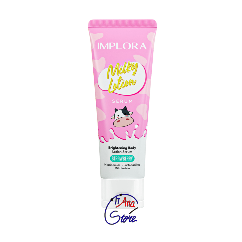 Jual Implora Milky Lotion Body Serum Rejuvenate Strawberry 50ml Hand ...