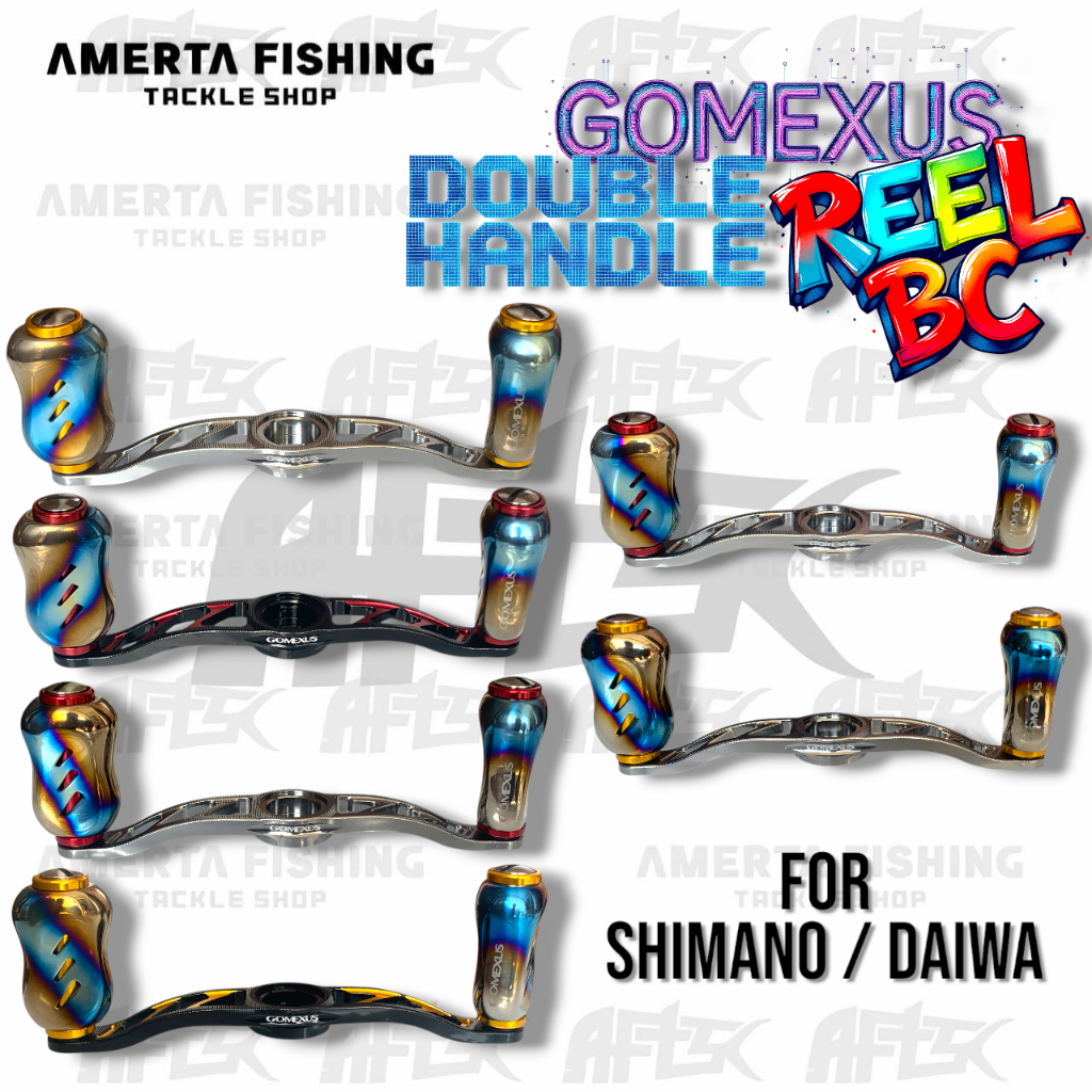Jual GOMEXUS DOUBLE HANDLE FOR REEL BC / REEL SHIMANO & DAIWA | Shopee ...