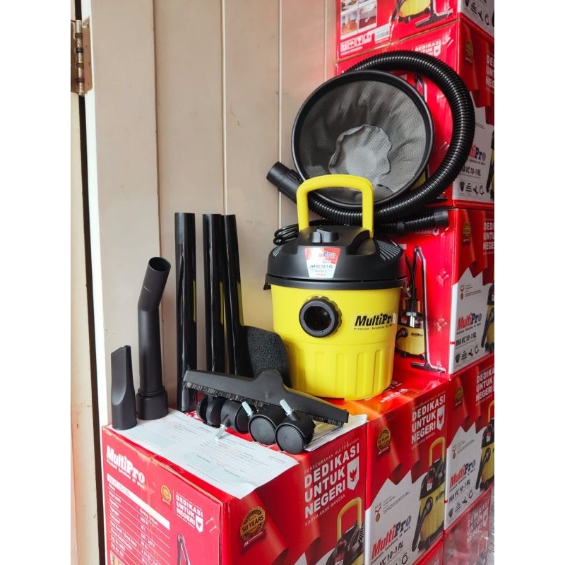 Jual Vacuum cleaner MULTIPRO INA VC 10-1 RL wet dry 10 liter Mesin penyedot debu basah kering ...