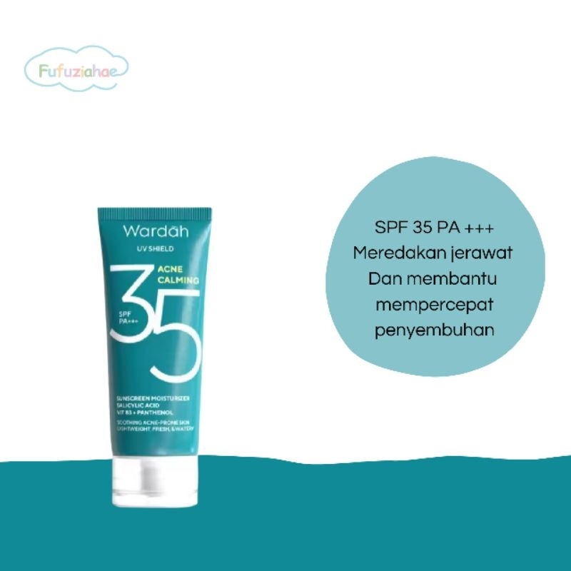 Jual Wardah UV Shield Acne Calming Sunscreen Moisturizer SPF 35 PA ...