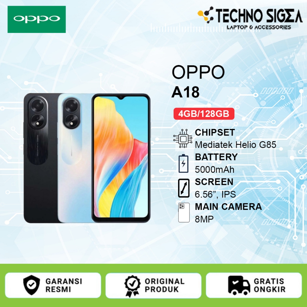 Jual OPPO A18 4GB 128GB | Shopee Indonesia