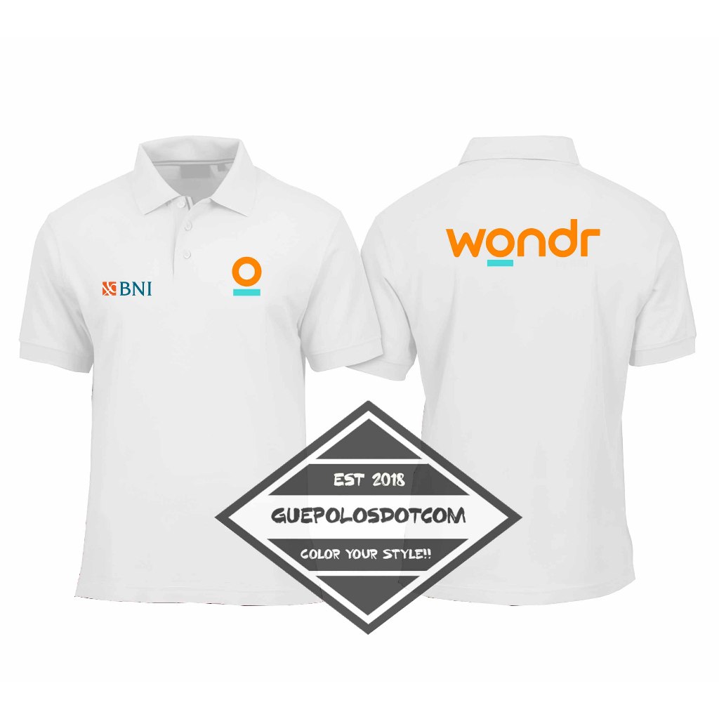 Jual POLOSHIRT WONDR by BNI - BAJU BERKERAH WONDR BANK BNI - POLO KERAH ...