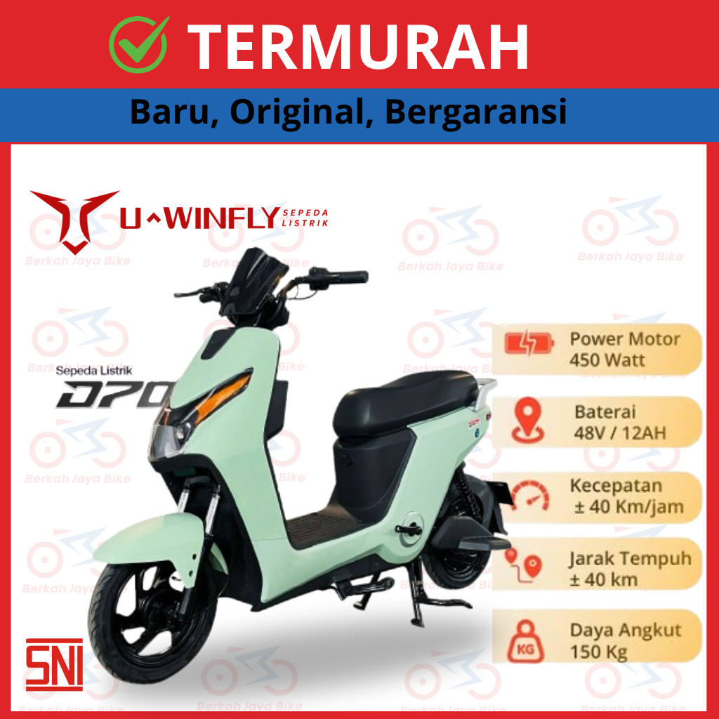 Jual Sepeda Listrik Uwinfly D70 Garansi Resmi - D70 RED | Shopee Indonesia