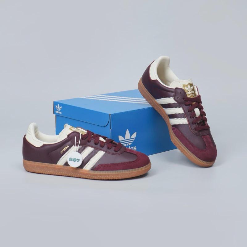Jual Adidas Samba Maroon Gold Metallic | Shopee Indonesia