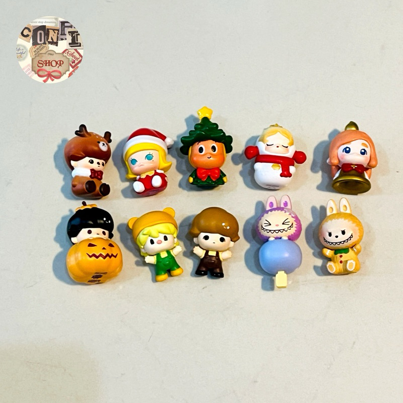 Jual Pop Bean Christmas Popmart Natal Original Skullpanda Labubu Molly ...