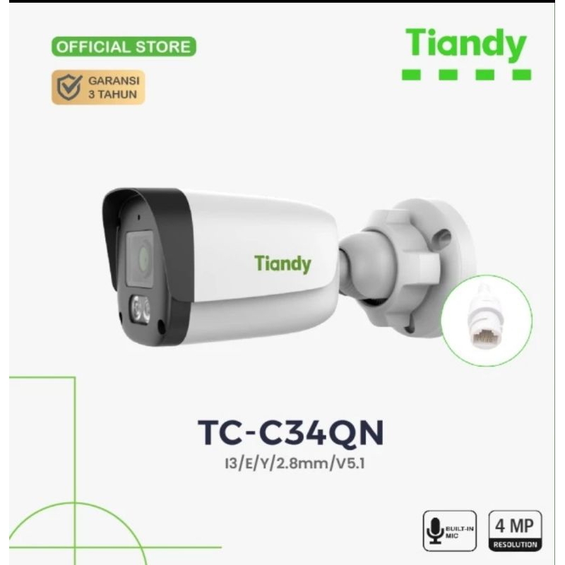 Jual IP camera CCTV TIANDY TC-C34QN 4MP AUDIO POE ONVIF IR OUTDOOR ...