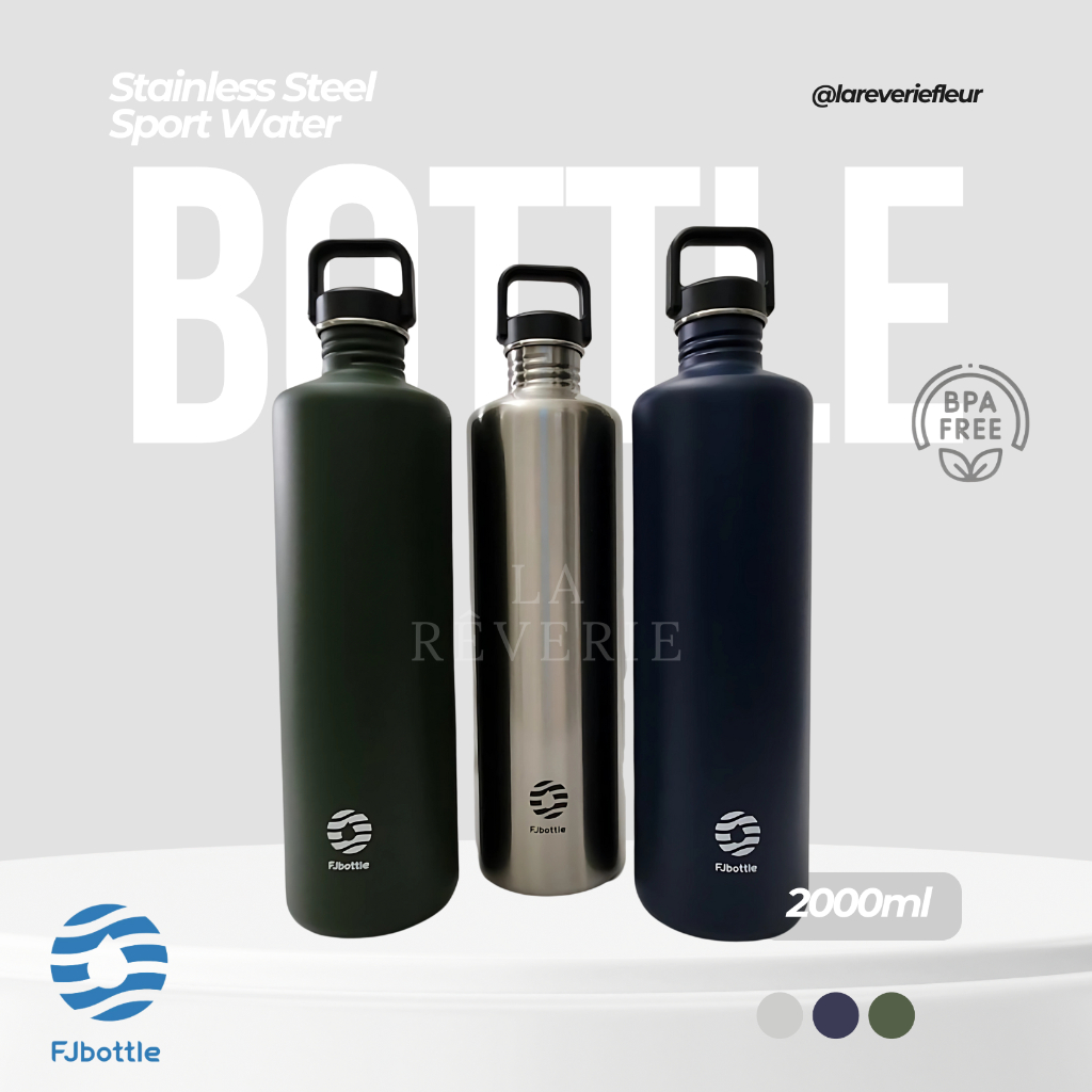Jual FJBOTTLE - Botol Minum Tumbler Olahraga 2000ml Stainless Steel Sport Water Thermos Bottle ...