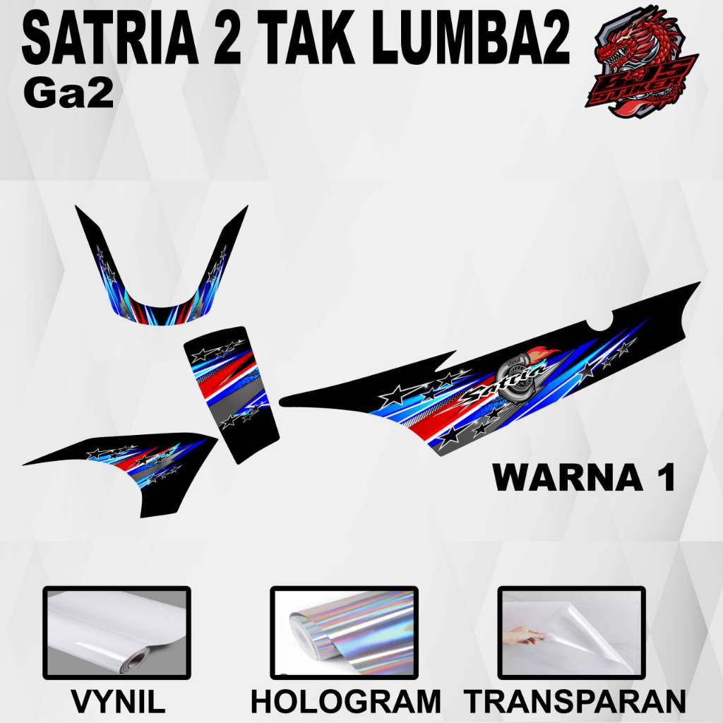 Jual Stiker Satria 2tak Stiker Satria Lumba / Striping Satria 2tak ...