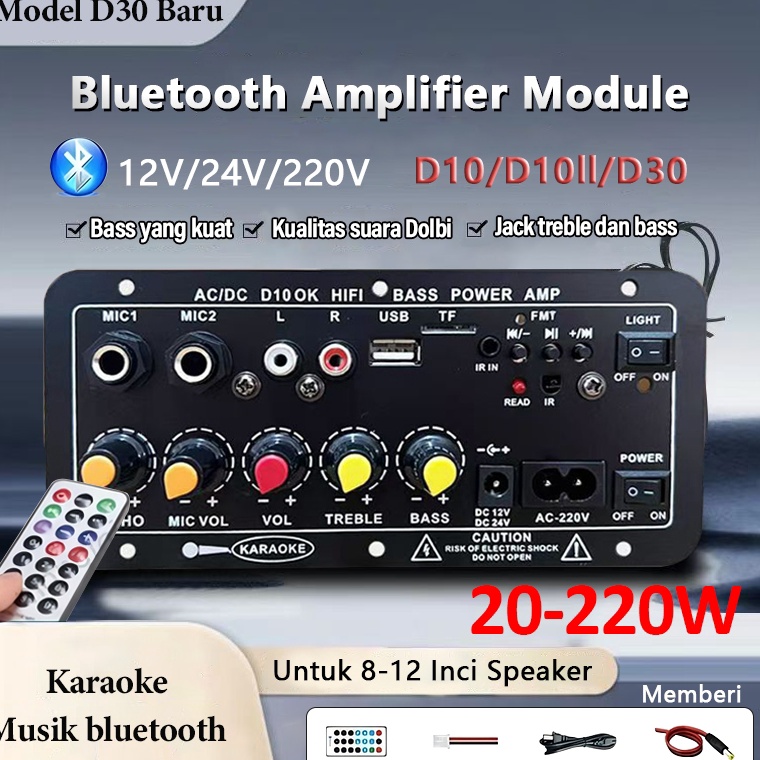Jual Tren Kekinian Amplifier Bluetooth Super Bass 12V24V22V Modul ...
