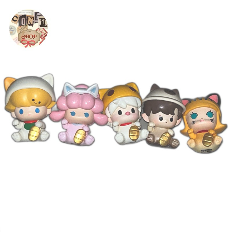 Jual Pop Bean Lucky Cat Popmart Original Molly Hacipupu Dimoo | Shopee ...