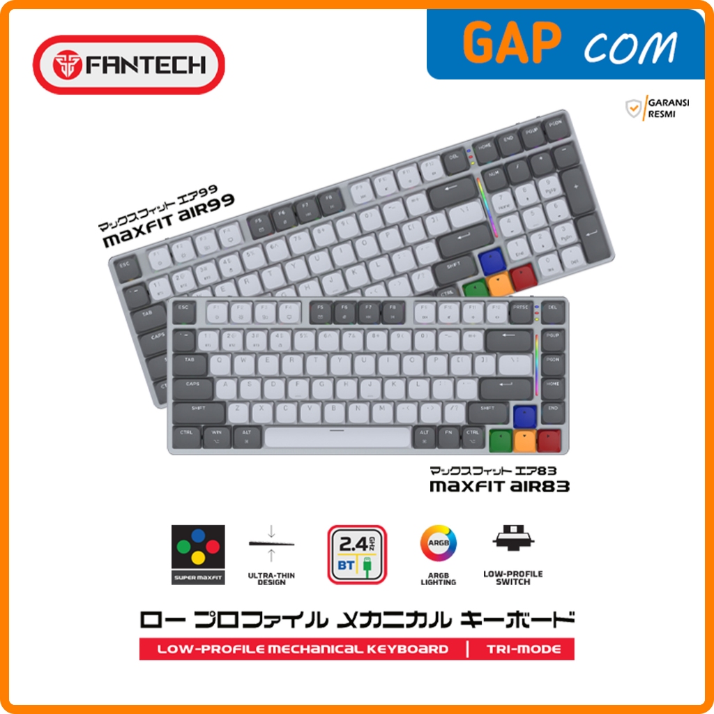 Jual Keyboard Gaming Wireless Mechanical Low Profile Fantech MK916 ...