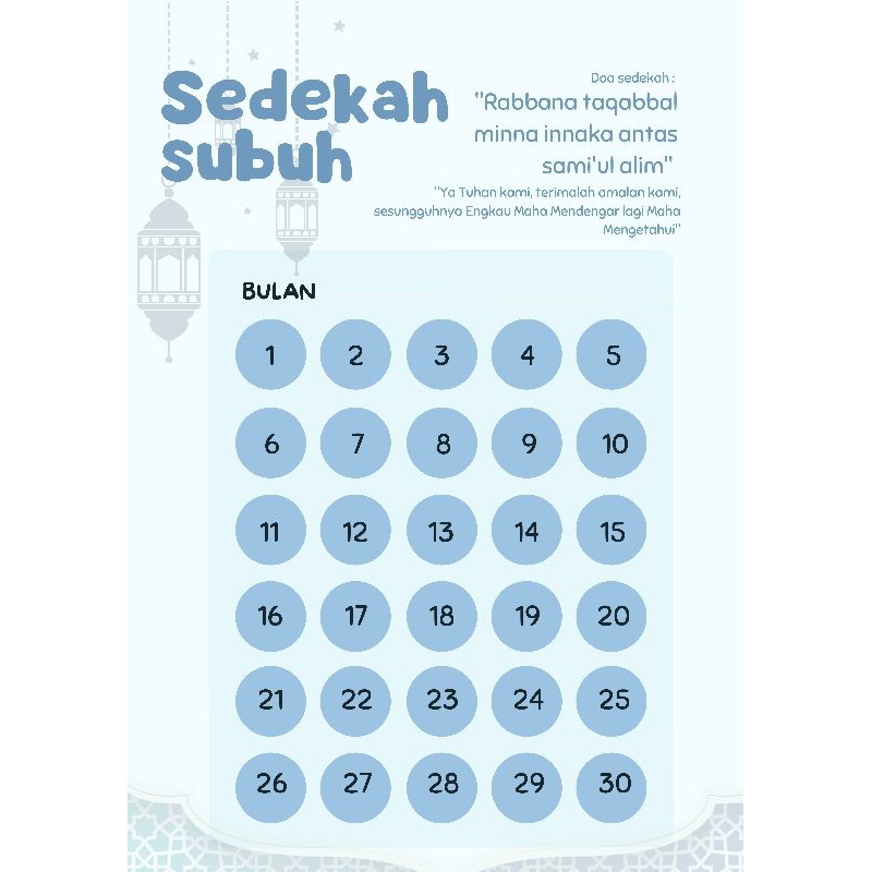 Jual template Sedekah Subuh poster A4 | Shopee Indonesia