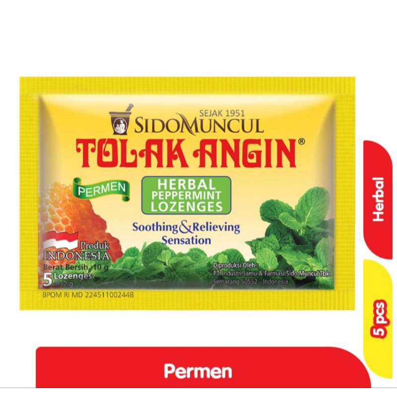 Jual Sidomuncul Tolak Angin Herbal Lozenges Permen | Shopee Indonesia