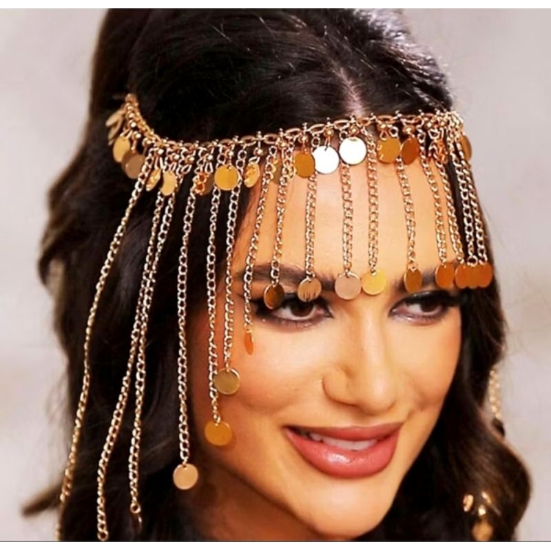 Jual Headpiece Arabian Look Rantai Full Rumbai | Shopee Indonesia