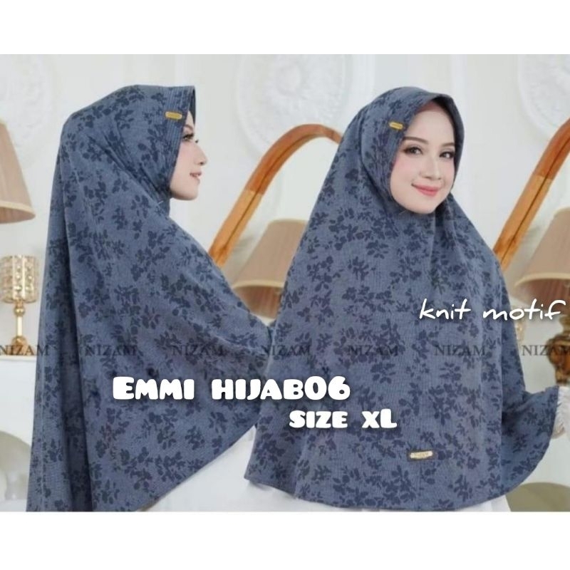 Jual Hijab bergo pet knit jumbo XL motif terbaru|khimar bergo pet knit ...