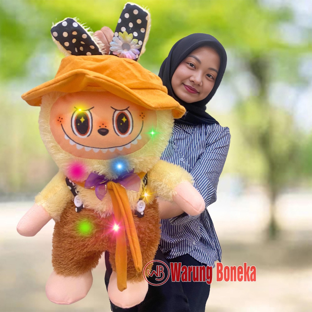 Jual (LED & NON LED) Boneka Labubu The Monster ukuran DOUBLE L 50cm ...