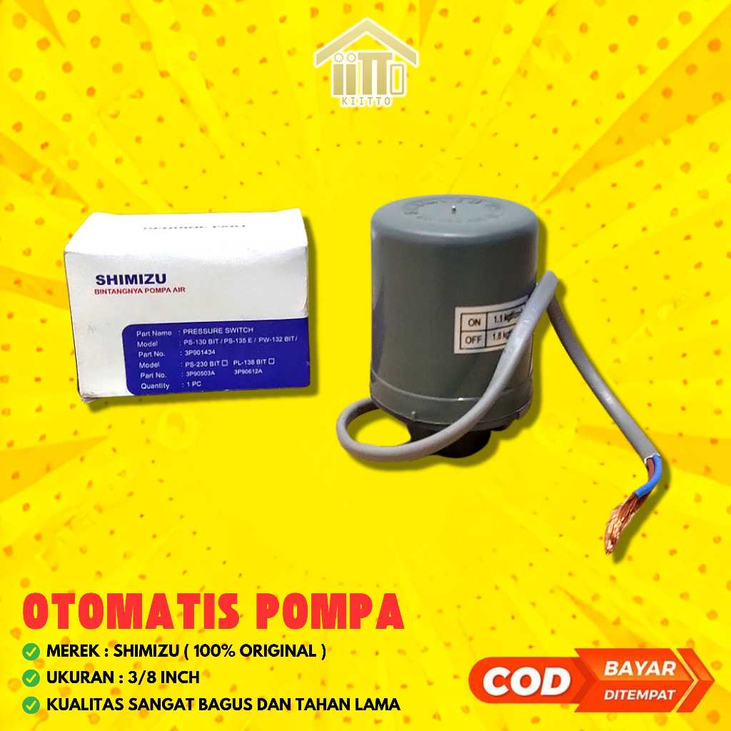 Jual OTOMATIS POMPA AIR SHIMIZU PS-130 BIT / PS-135 E ASLI ORI SHIMIZU ...