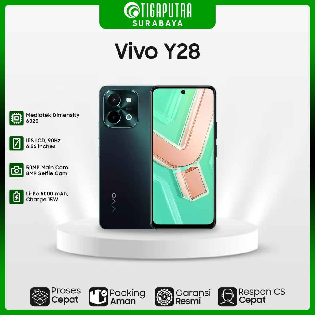 Jual Vivo Y28 LTE (RAM 6/8GB, ROM 128/256GB, 6000mAh, 44W Flash Charge) | Shopee Indonesia