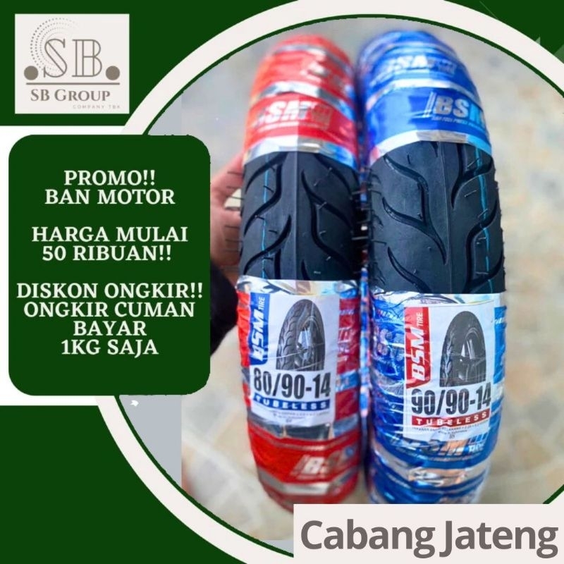 Jual Ban Tubles Motif Flemo Ukuran 80/90-14 & 90/90-14 Cocok Untuk ...