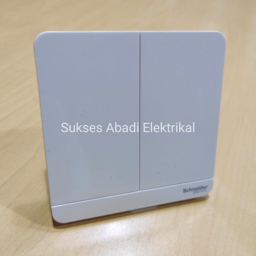 Jual SCHNEIDER SAKLAR SERI / DOUBLE / 2 GANG AVATAR ON PUTIH / WHITE ...