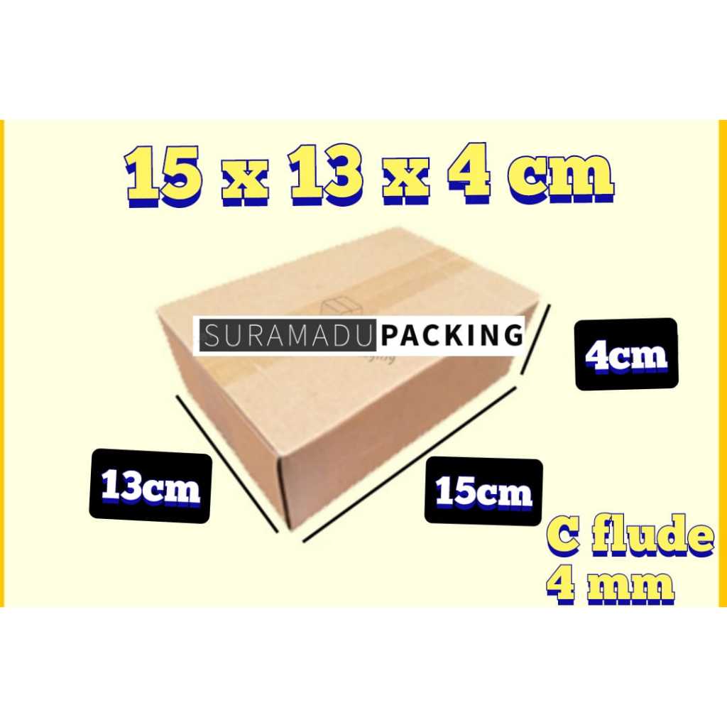 Jual Kardus box karton packing 15x13x4 cm Packing Polos dan Tebal 4mm C ...