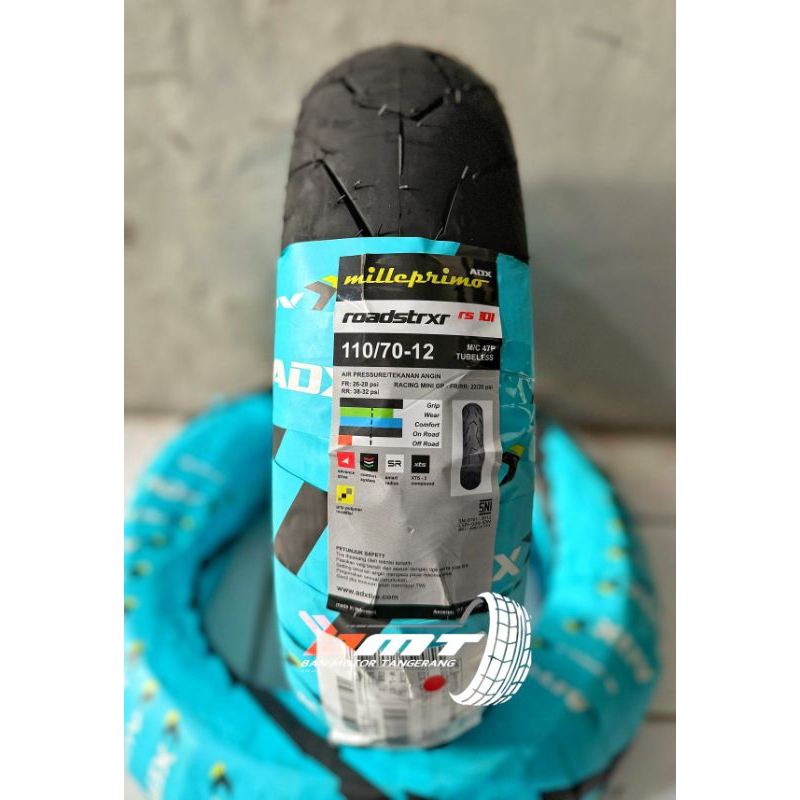 Jual Ban ADX Milleprimo RSX101 roadstrxr rs101 ukuran 110/70-12 ...