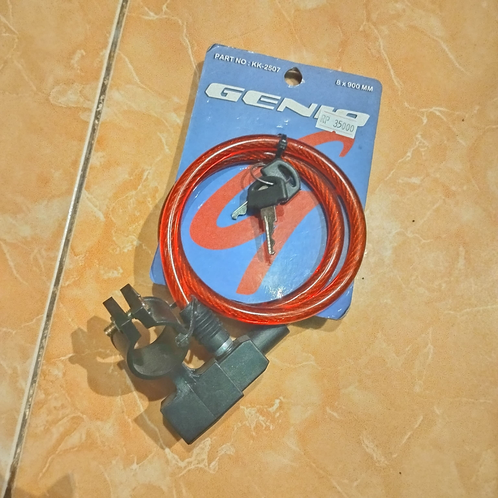 Jual Kunci Gembok Sepeda GENIO Tebal | Shopee Indonesia