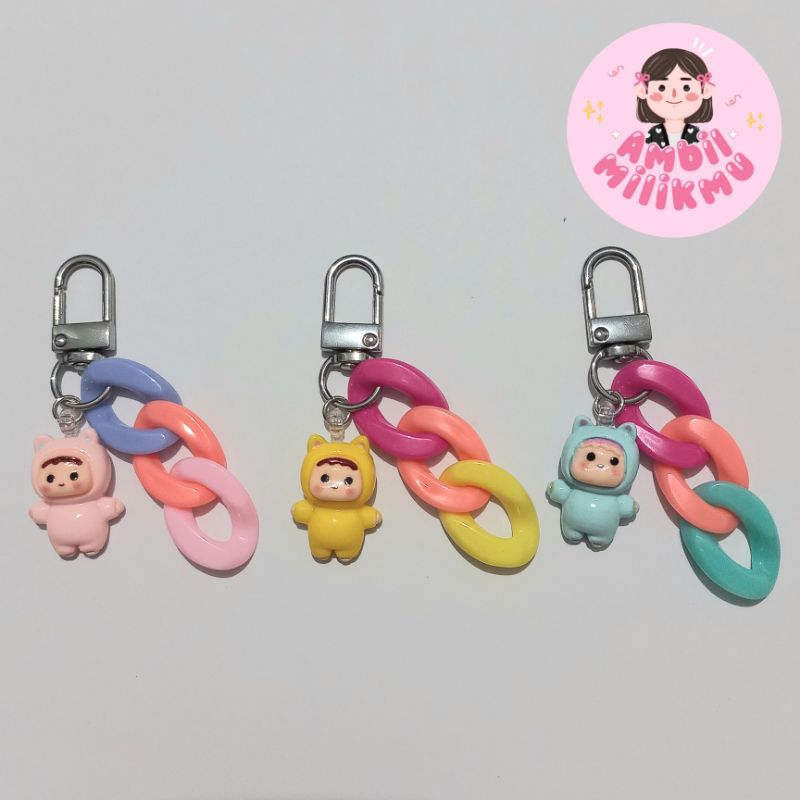 Jual nommi naomi bag charm | keychain | gantungan tas kunci | gantungan ...