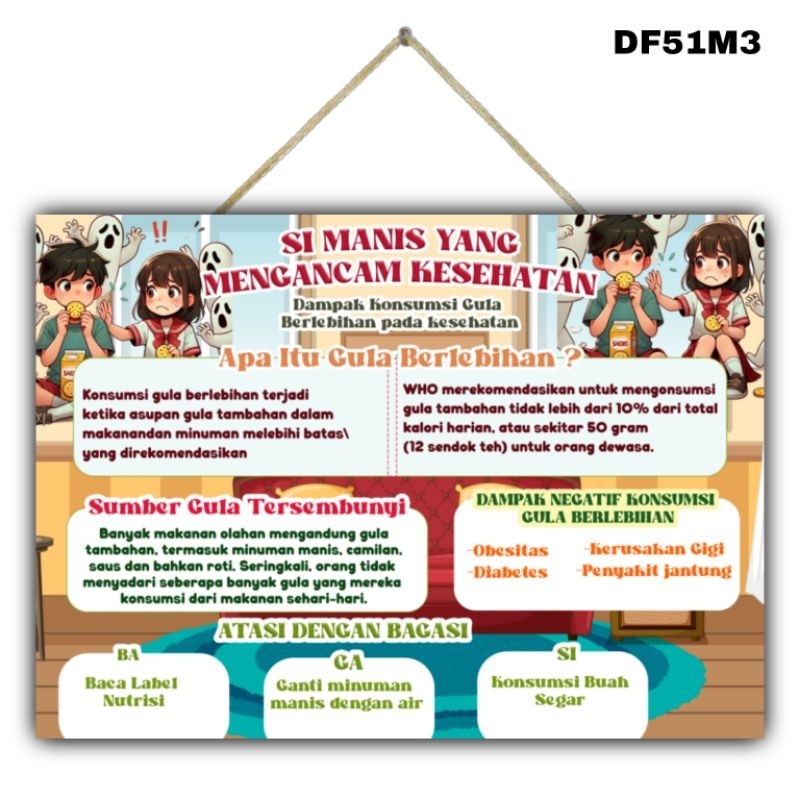 Jual Hiasan dinding Poster INFOGRAFIS Simanis Yang Mengancam Kesehatan ...