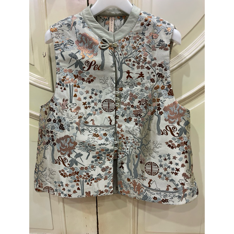 Jual cheongsam vest 2025 / qipao vest imlek wanita | Shopee Indonesia