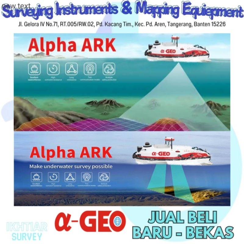 Jual USV ALPHA ARK GNSS / ALPHA ARK a-GEO RECEIVER SONAR / USV ALPHA GEO GNSS SONAR | Shopee ...