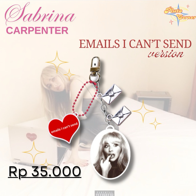 Jual PO Keychain EMAILS I CANT SEND (Sabrina Carpenter) | Shopee Indonesia
