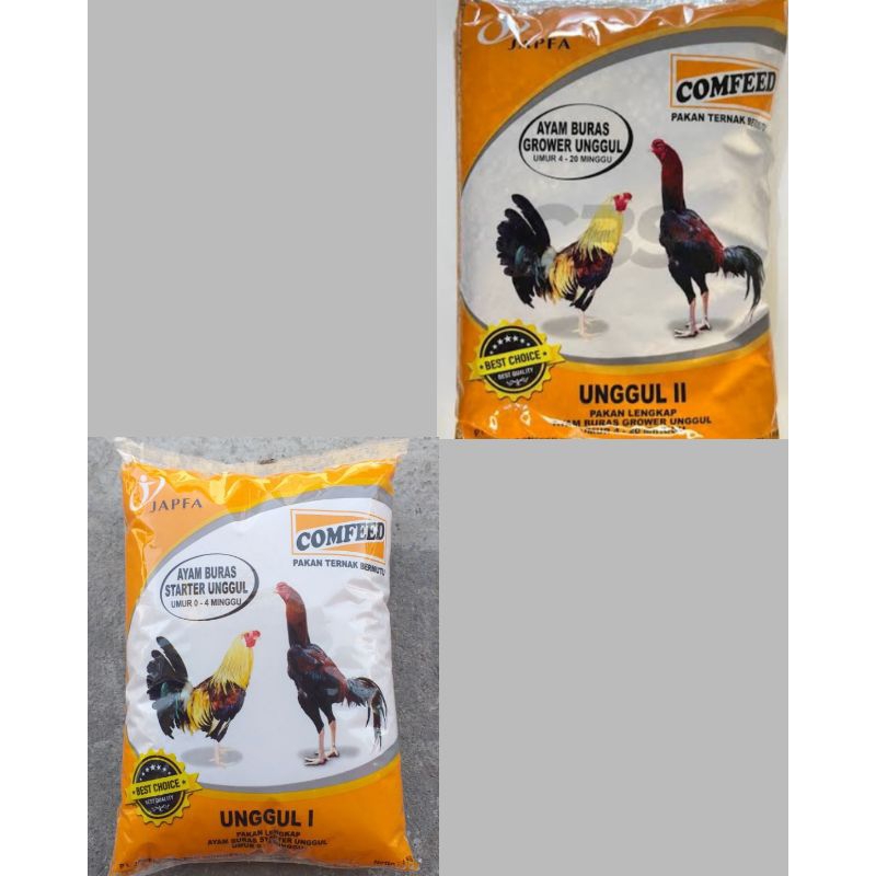 Jual Comfeed Ayam Buras Starter Unggul I Dan Unggul II PUR pakan ayam ...