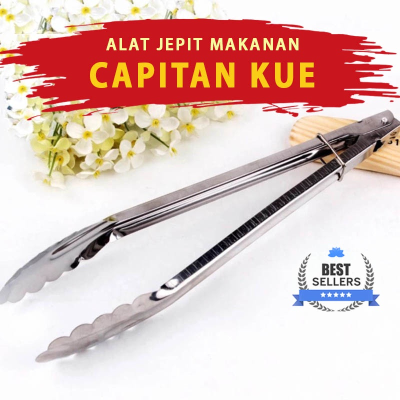 Jual Penjepit Capit Jepit Makanan Kue Gorengan Grill BBQ Sayur Buah ...
