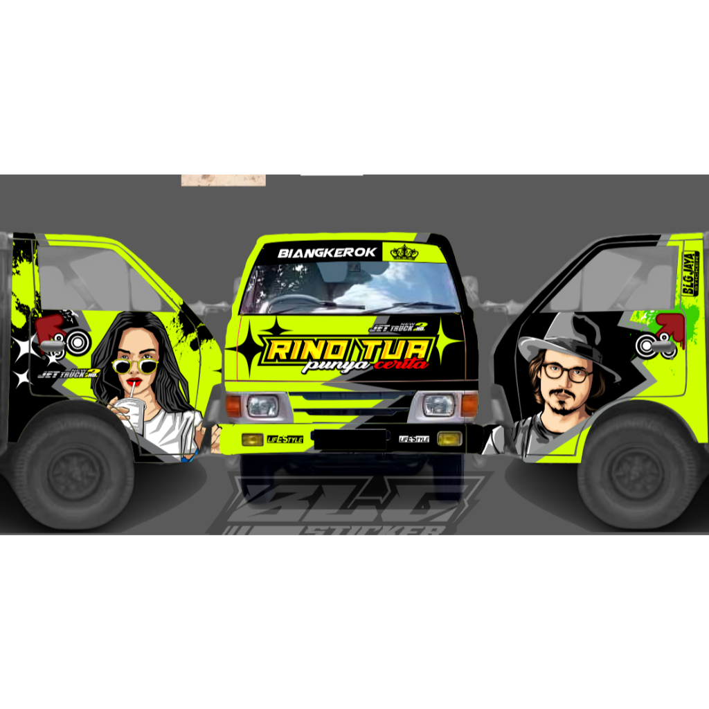 Jual STIKER MOBIL TRUCK TOYOTA DYNA RINO BADAK OLD LAMA DECAL VARIASI ...