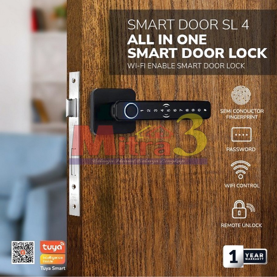 Jual SES All in One Smart WiFi Door Lock SL 4 / Kunci Pintu Digital ...