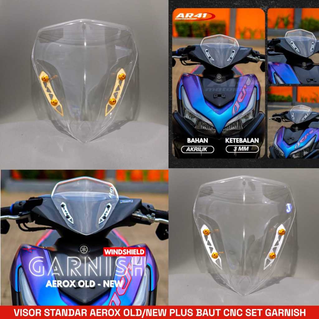 Jual Visor Windshield Aerox | Aerox New | Visor Aerox Alpha Turbo Set ...