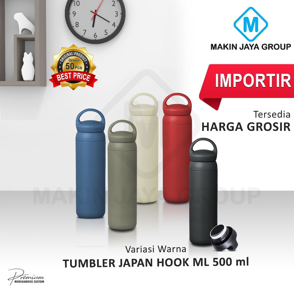 Jual TERMOS JAPAN HOOK TRAVEL BARU tumbler japan hook STAINLESS STEEL ...