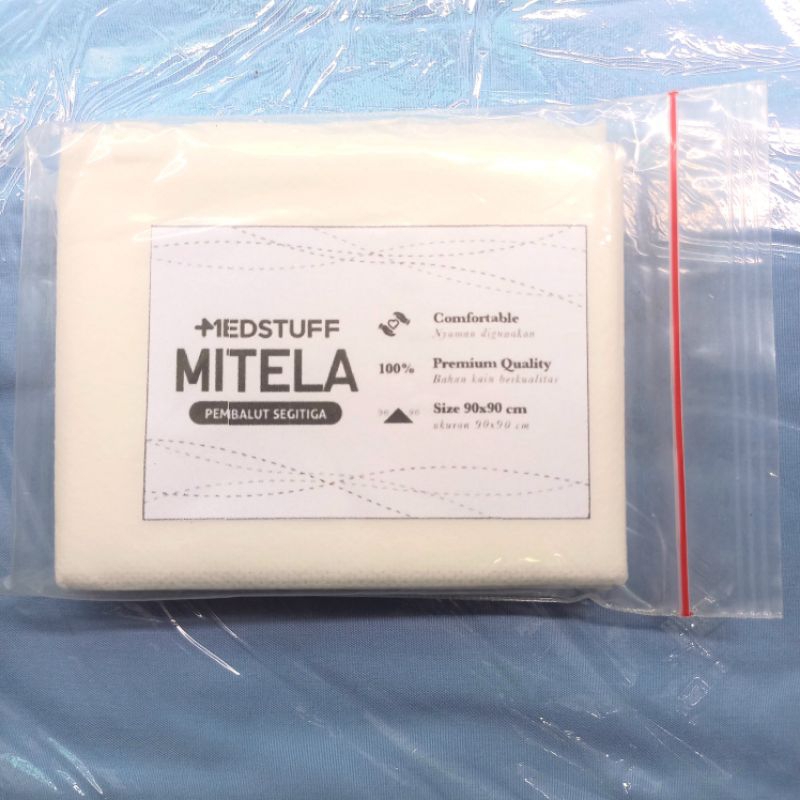 Jual Mitela Kain Segitiga Mitela Kain PMR P3K Non Woven 90x90 Kain ...