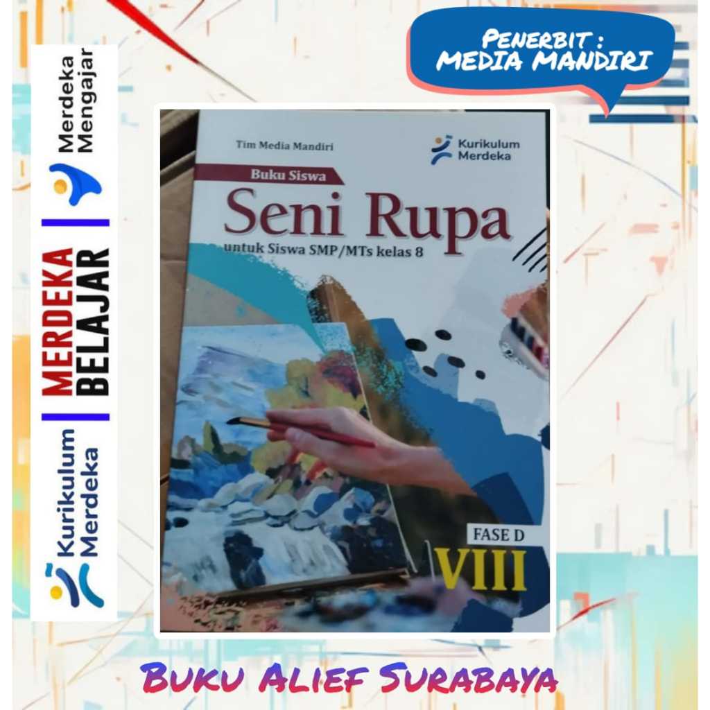 Jual Buku Paket Siswa SENI RUPA Siswa SMP/MTs Kelas 8 Kelas VIII Penerbit Media mandiri | Shopee ...
