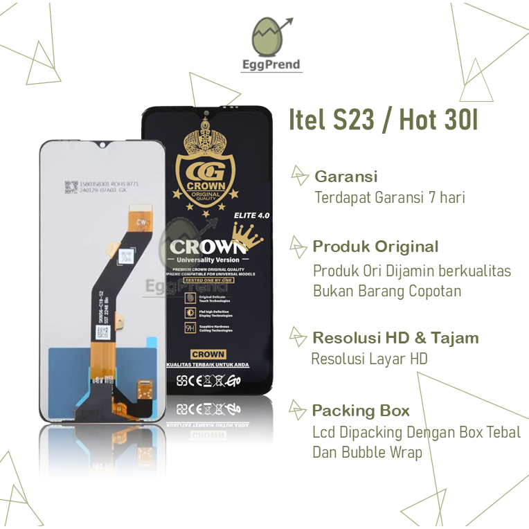 Jual LCD TOUCHSCREEN ITEL S23 HOT 30I S665L ITEL A70 INFINIX X669 ...