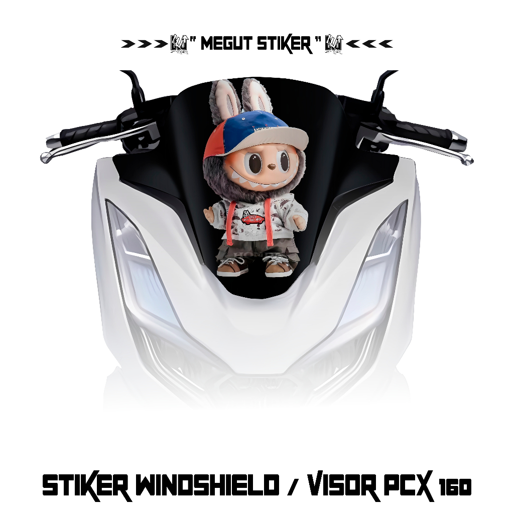 Jual STIKER VISOR PCX NEW 160 / STICKER WINDSHIELD PCX 160 GAMBAR ...