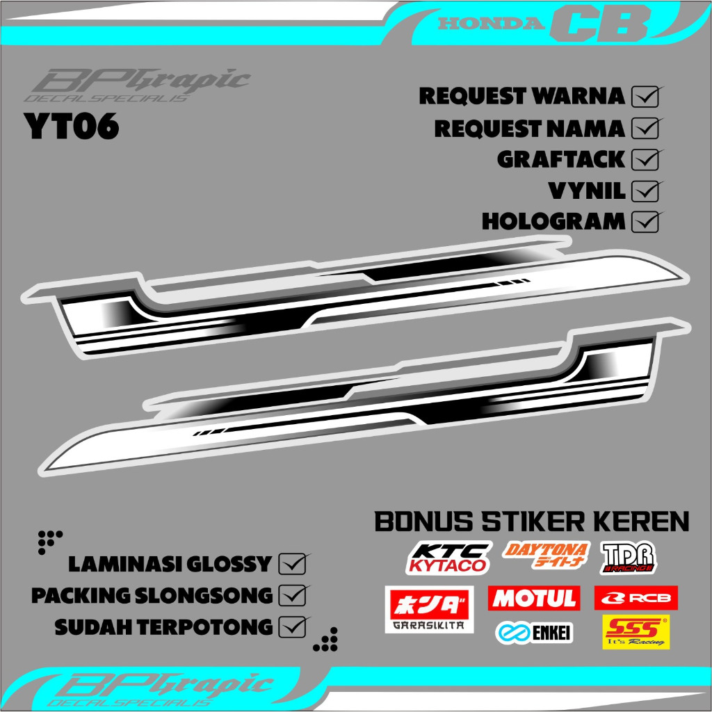 Jual STRIPING STIKER LIST TANGKI CB SETIKER transparan uv STIKER ...