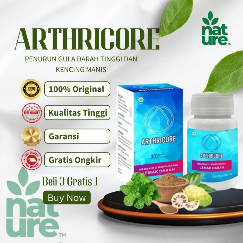 Jual Arthricore Herbal Obat Hipertensi Gula Darah Tinggi | Shopee Indonesia