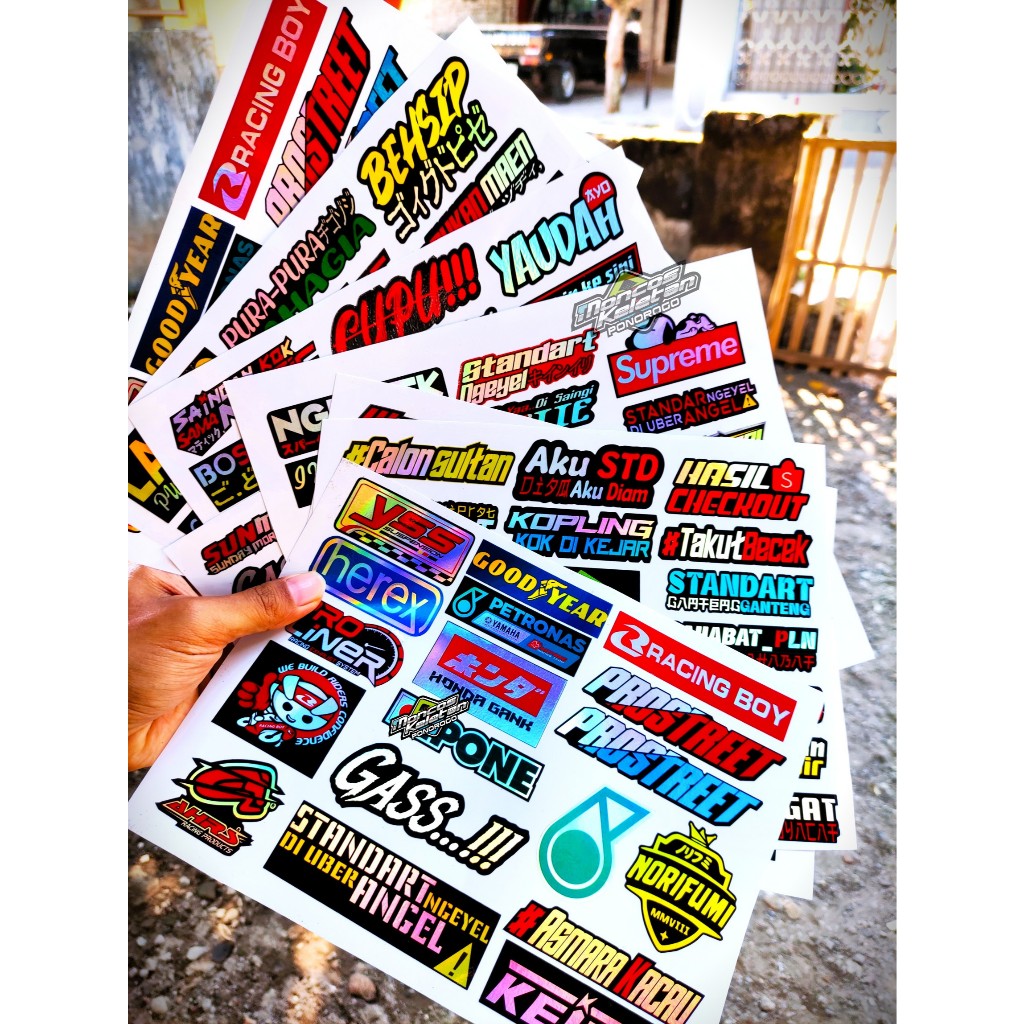 Jual Stiker Motor, Stiker Racing Pack, Stiker Print & Cut, Stiker ...