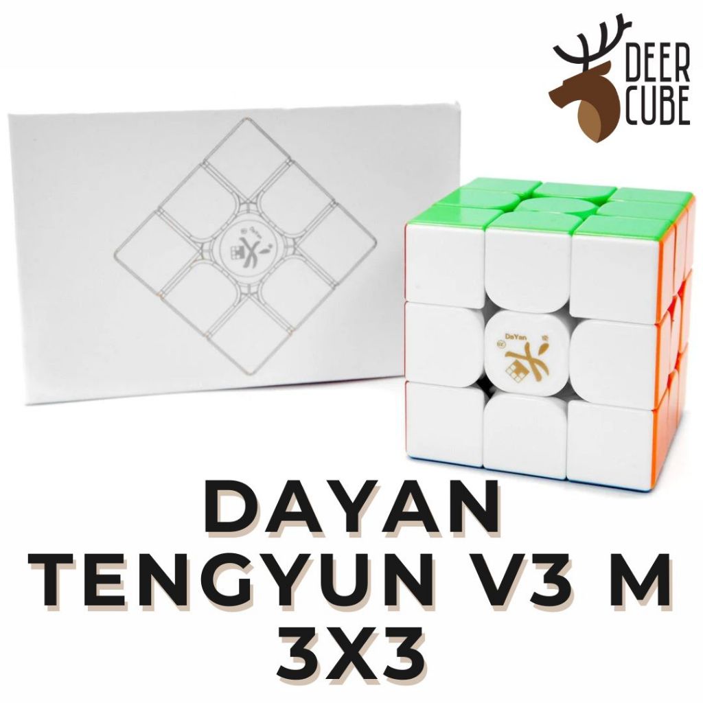 Jual DaYan TengYun V3 M 3x3 - Cubes Magnetic Stickerless Da Yan Teng Yun V3M V 3 Magnetik Cube ...